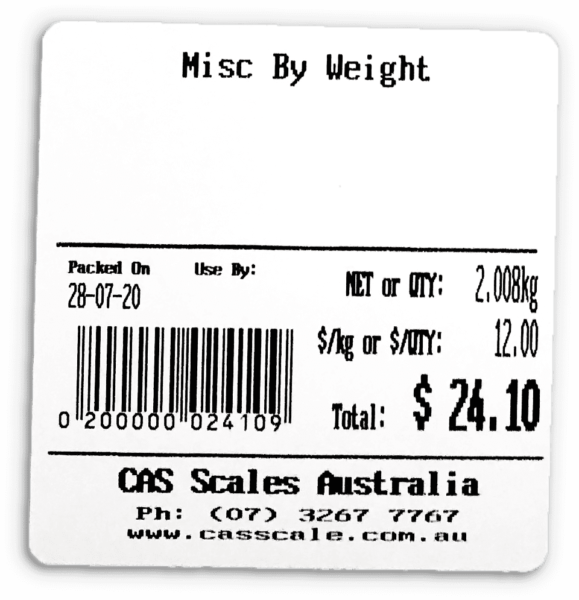 CAS CL-5200 Label Printing Scale - CAS Scales Australia