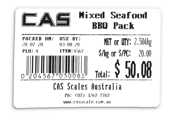 CAS CL-5200 Label Printing Scale - CAS Scales Australia