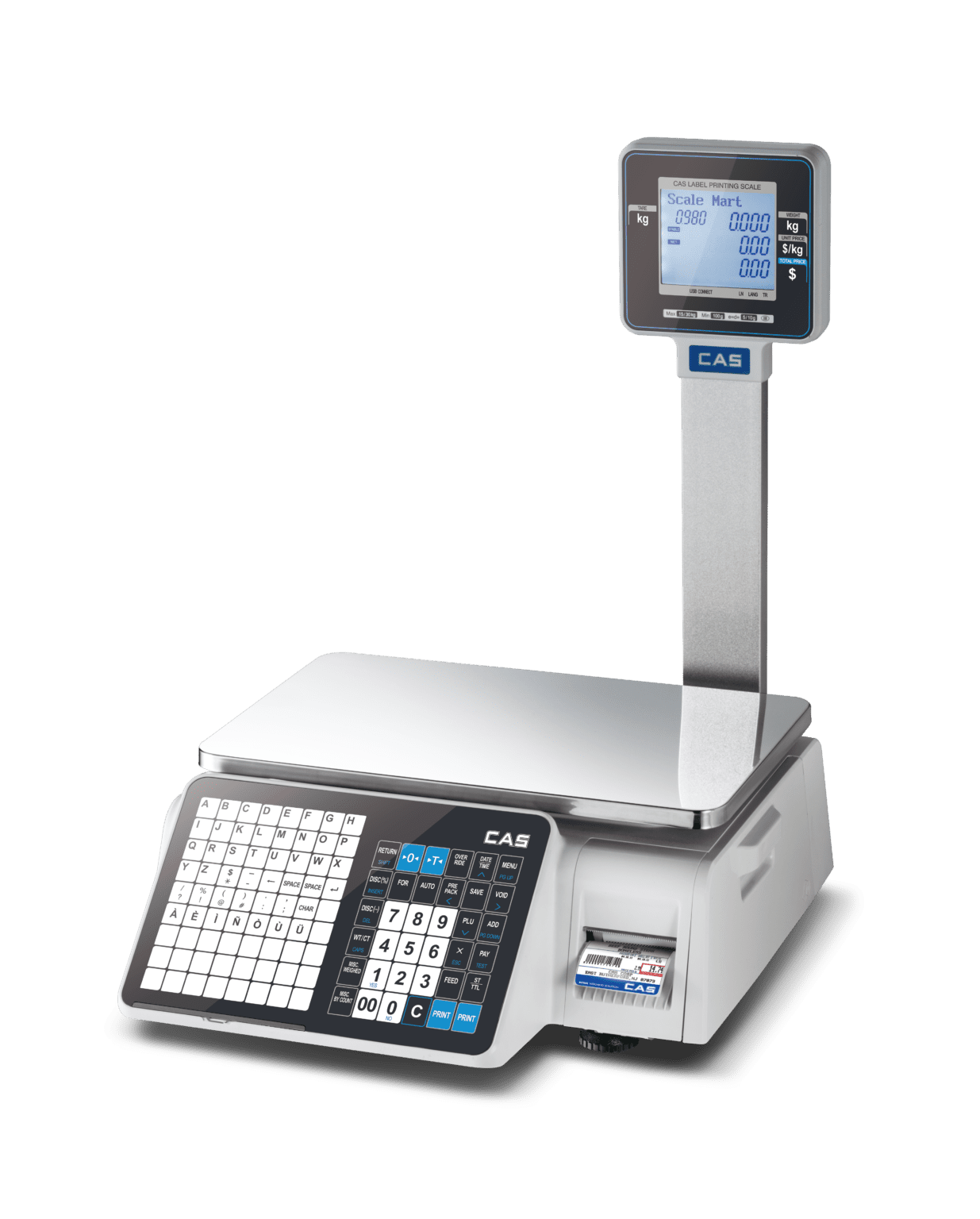 CAS CL-5200 Label Printing Scale - CAS Scales Australia